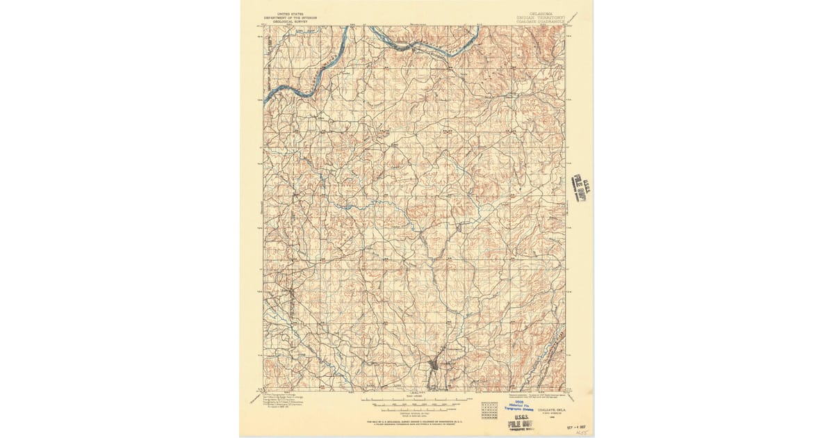 Old Maps of Hughes County, OK | Pastmaps