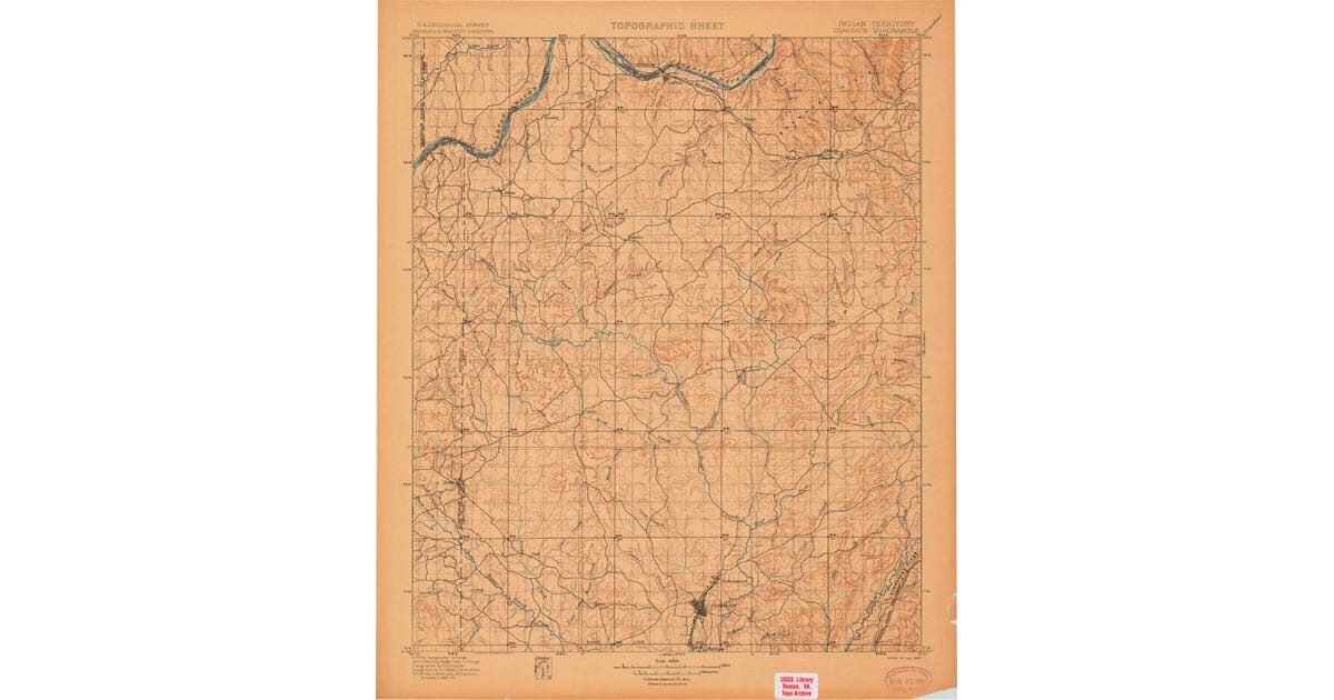 1900-1909 Maps of Cottonwood, OK | Pastmaps