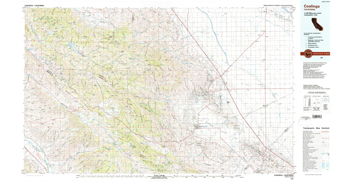 1980s Maps of Idria, CA | Pastmaps