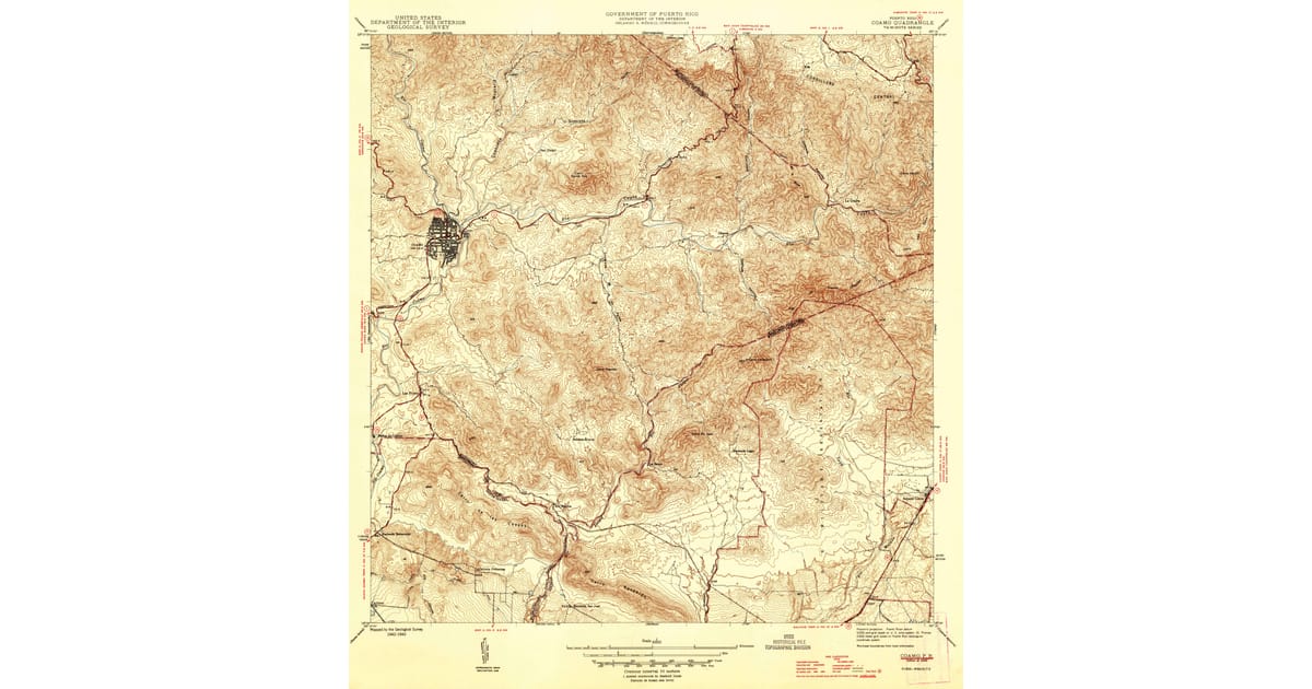 Old Maps of Cacao, Coamo | Pastmaps