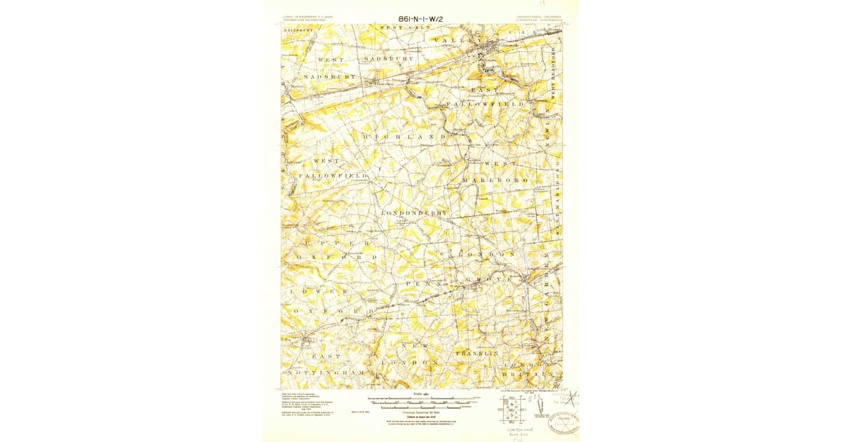 1918 Map of Coatesville, PA — High-Res | Pastmaps