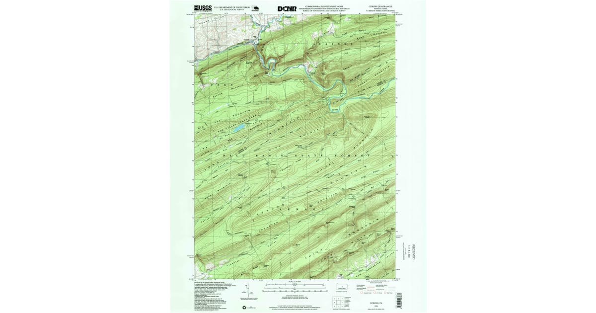 1998 Map of Coburn, PA — High-Res | Pastmaps