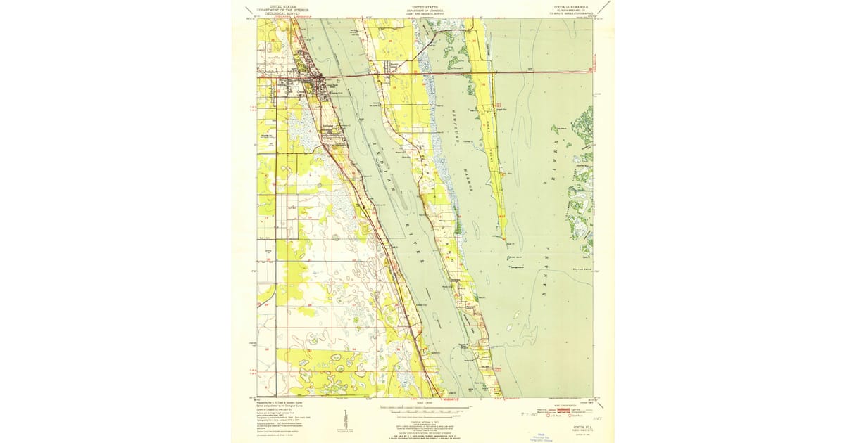 1950s Maps of Merritt Island, FL | Pastmaps