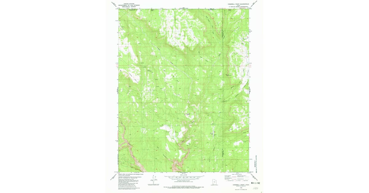 1980 Map of Cogswell Point, Washington County, UT — High-Res | Pastmaps