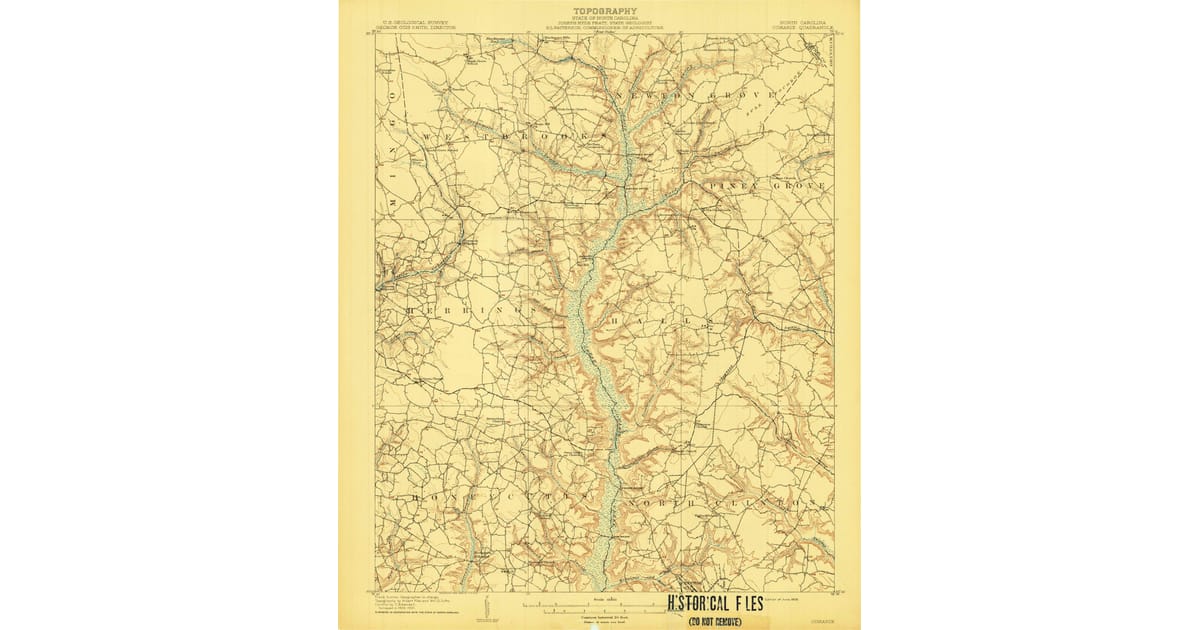 1909 Map of Coharie, Sampson County, NC — High-Res | Pastmaps