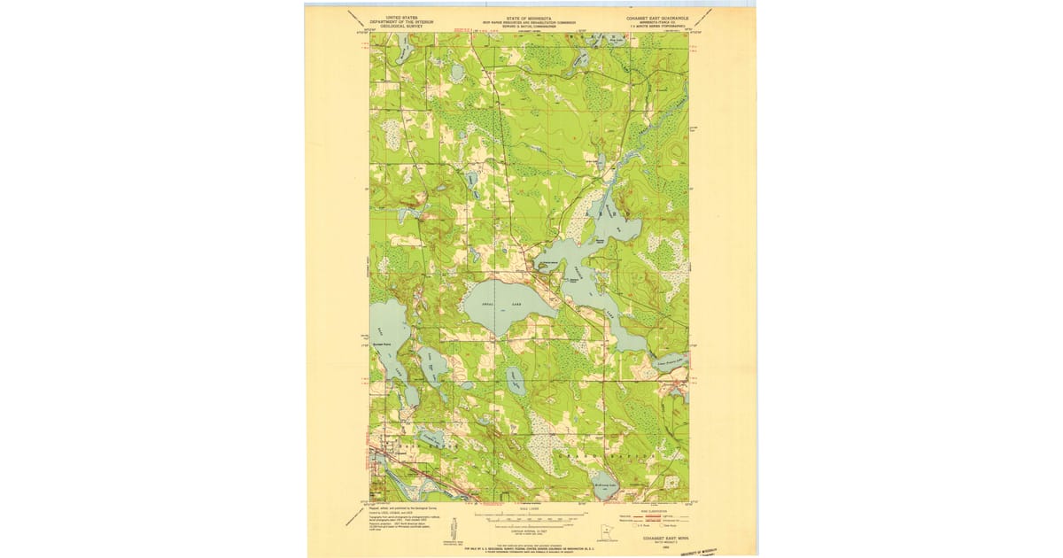 Old Maps of Cohasset, MN for Hiking & Exploration | Pastmaps