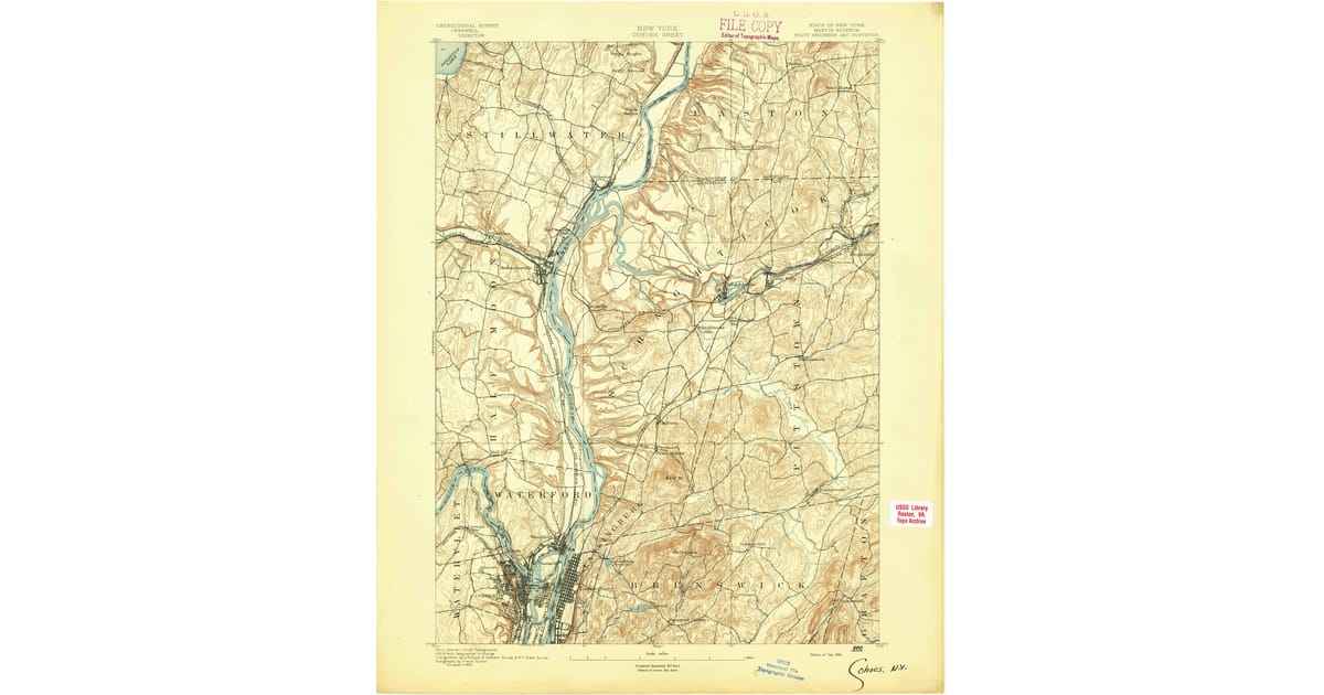 1800s (19th Century) Maps of Waterford, NY | Pastmaps