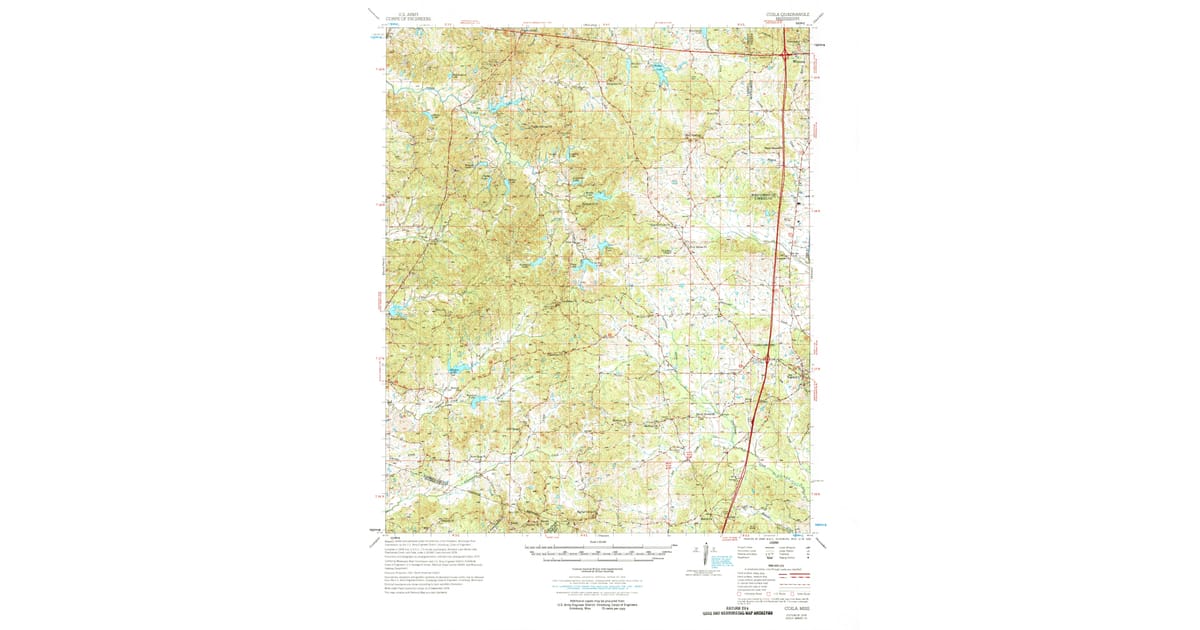 1978 Map of Coila, Carroll County, MS — High-Res | Pastmaps