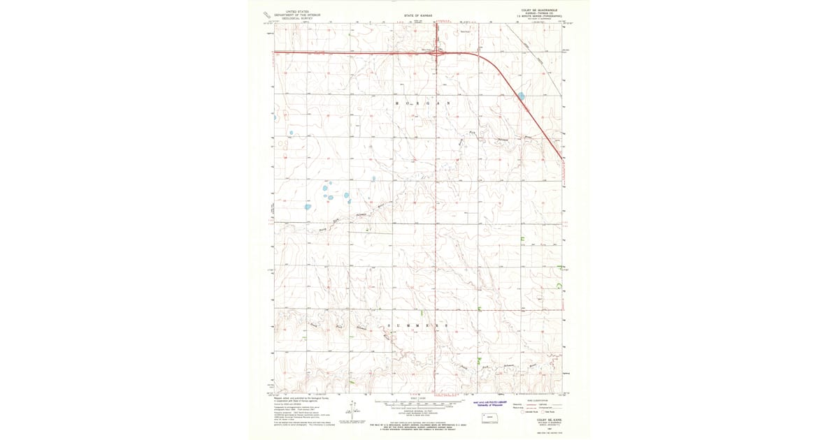 1967 Map of Colby SE, Thomas County, KS — High-Res | Pastmaps