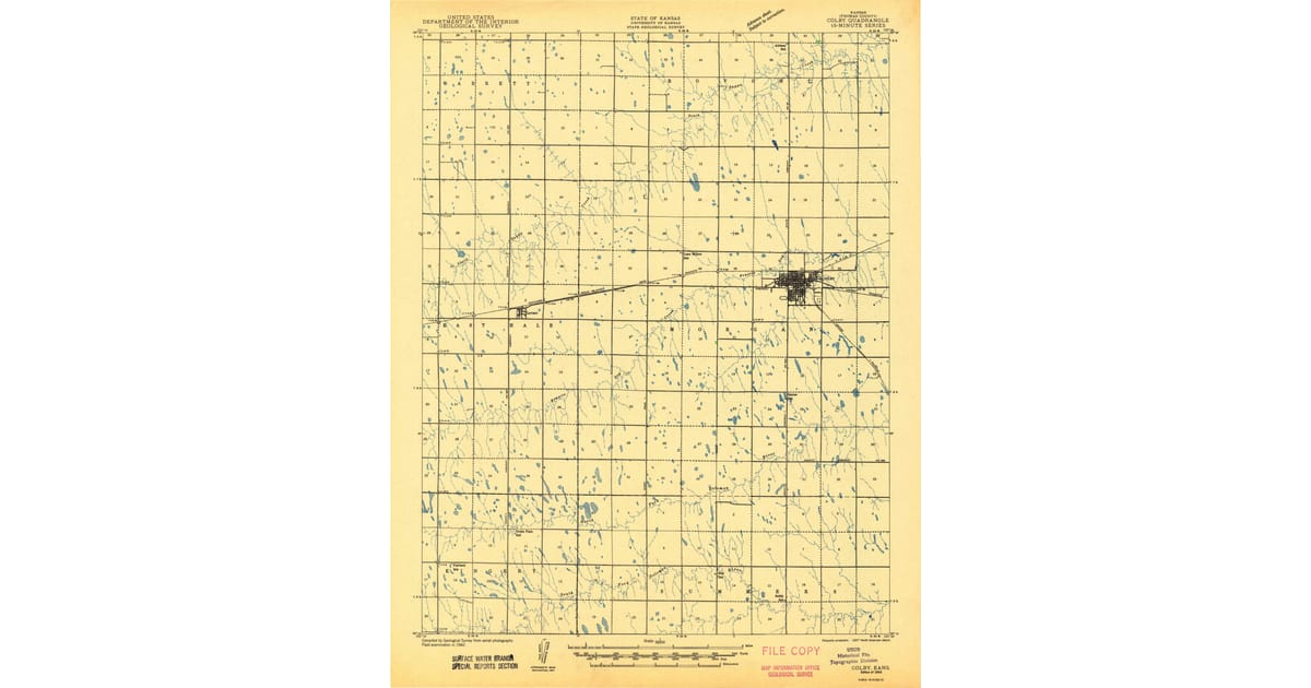 Old Maps of Colby, KS for Academic Research | Pastmaps