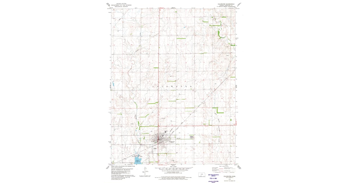 1970s Maps of Coldwater, KS | Pastmaps
