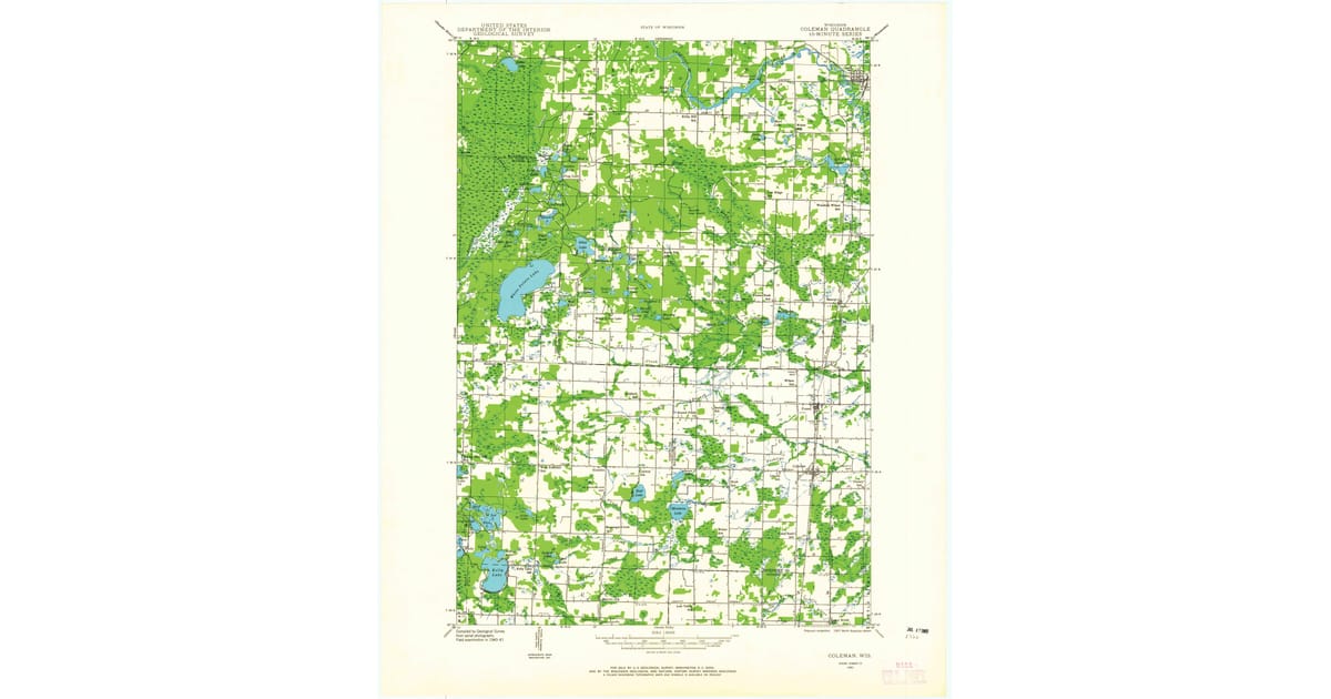 1900s (20th Century) Maps of Brazeau, WI | Pastmaps