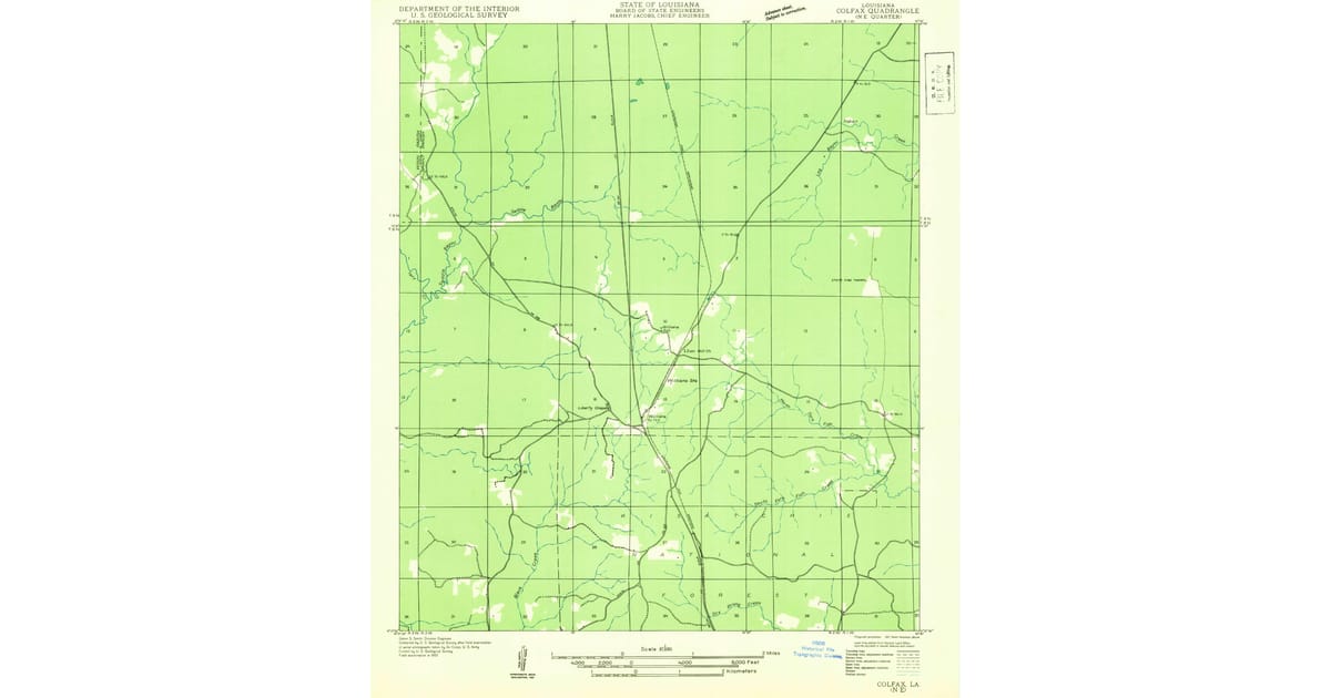 Old Maps of Grant Parish, LA for Genealogy | Pastmaps
