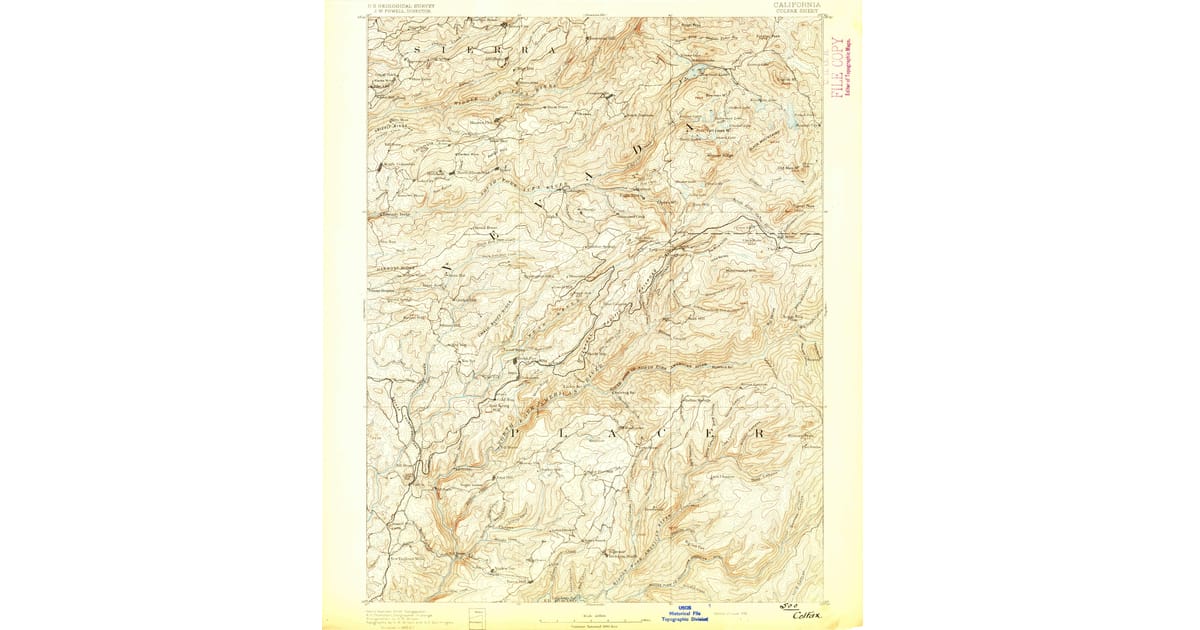 1892 Map of Colfax, CA — High-Res | Pastmaps