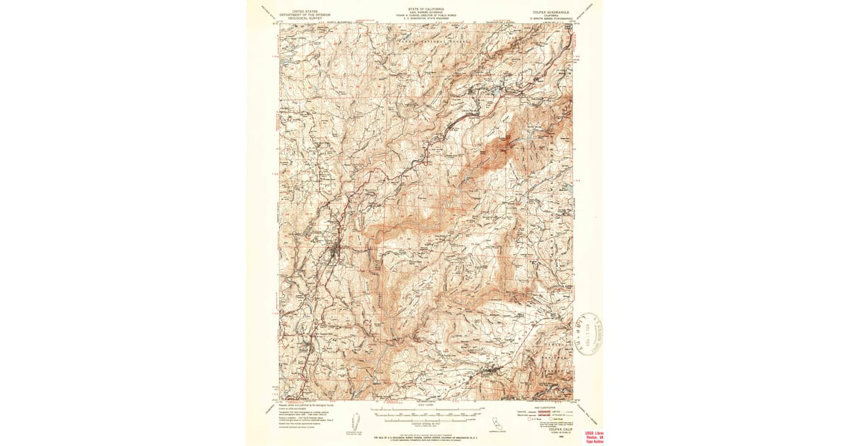 1950 Map of Colfax, CA — High-Res | Pastmaps