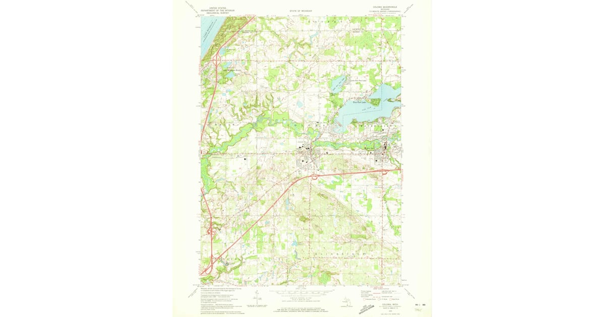 1970 Map of Coloma, MI — High-Res | Pastmaps