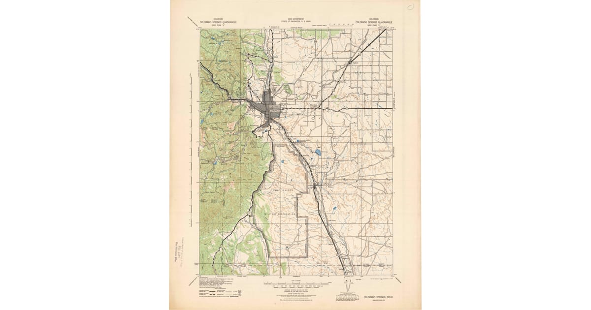 1940s Maps of Pueblo County, CO | Pastmaps