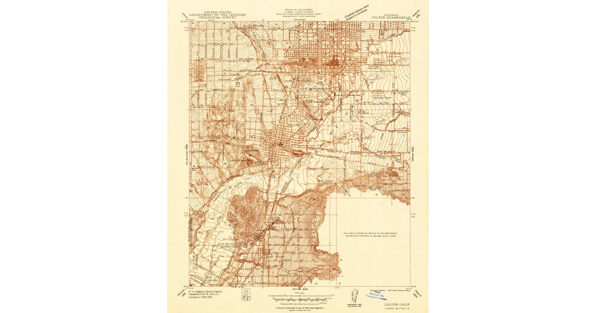 1938 Map of Colton, CA — High-Res | Pastmaps
