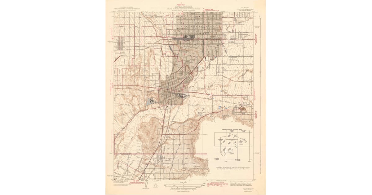 1943 Map of Colton, CA — High-Res | Pastmaps