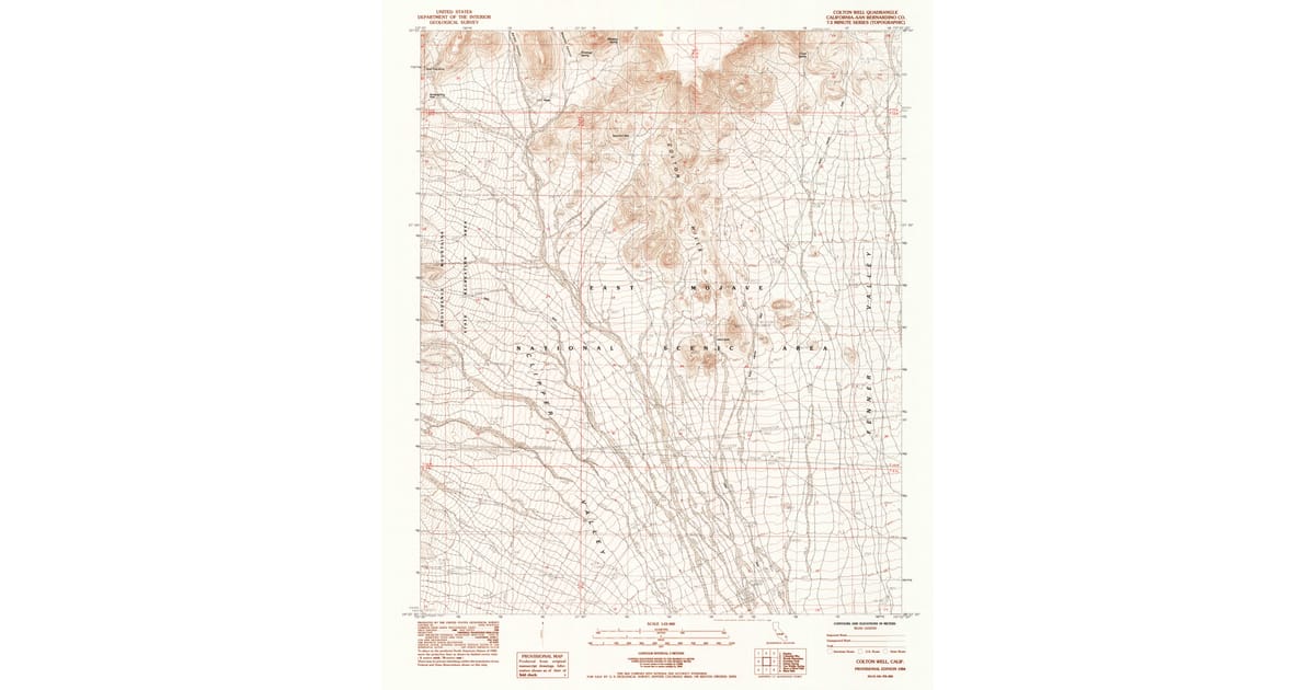 1984 Map of Colton Well, San Bernardino County, CA — High-Res | Pastmaps