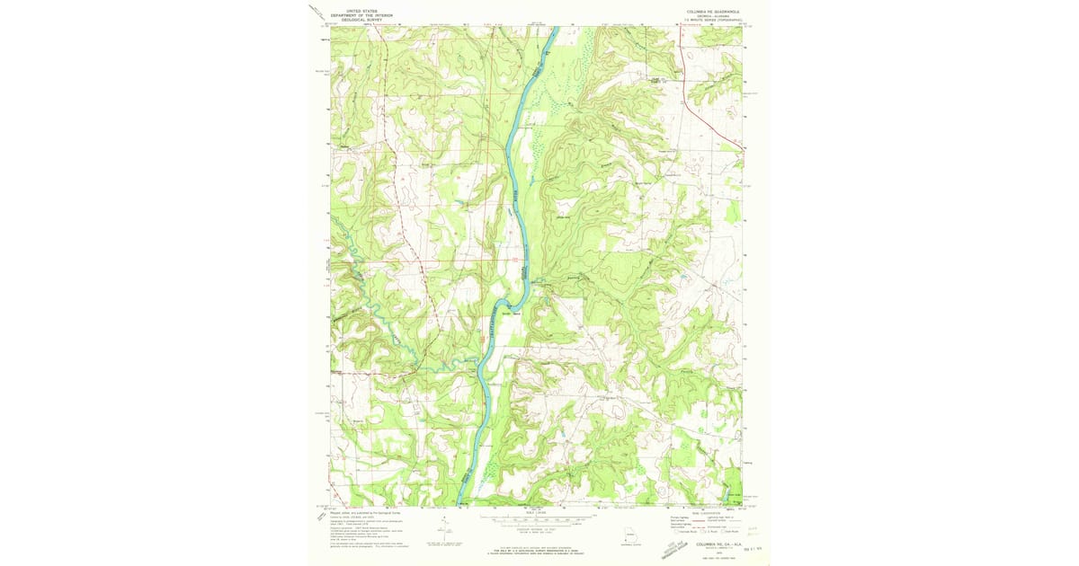 1970s Maps of Clay County, GA | Pastmaps