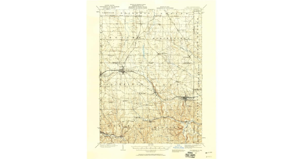 Old Maps of Unity, OH for Genealogy | Pastmaps