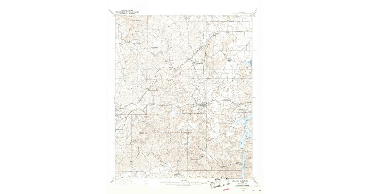 1909 Map of Columbiana, AL — High-Res | Pastmaps