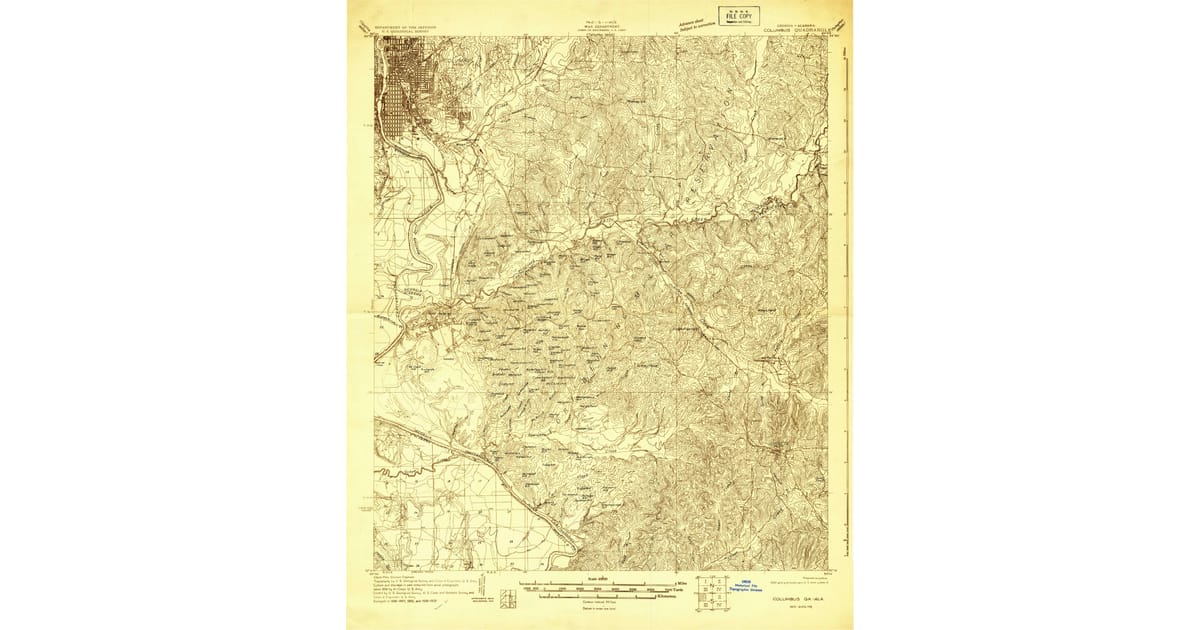 1929 Map of Columbus, GA — High-Res | Pastmaps