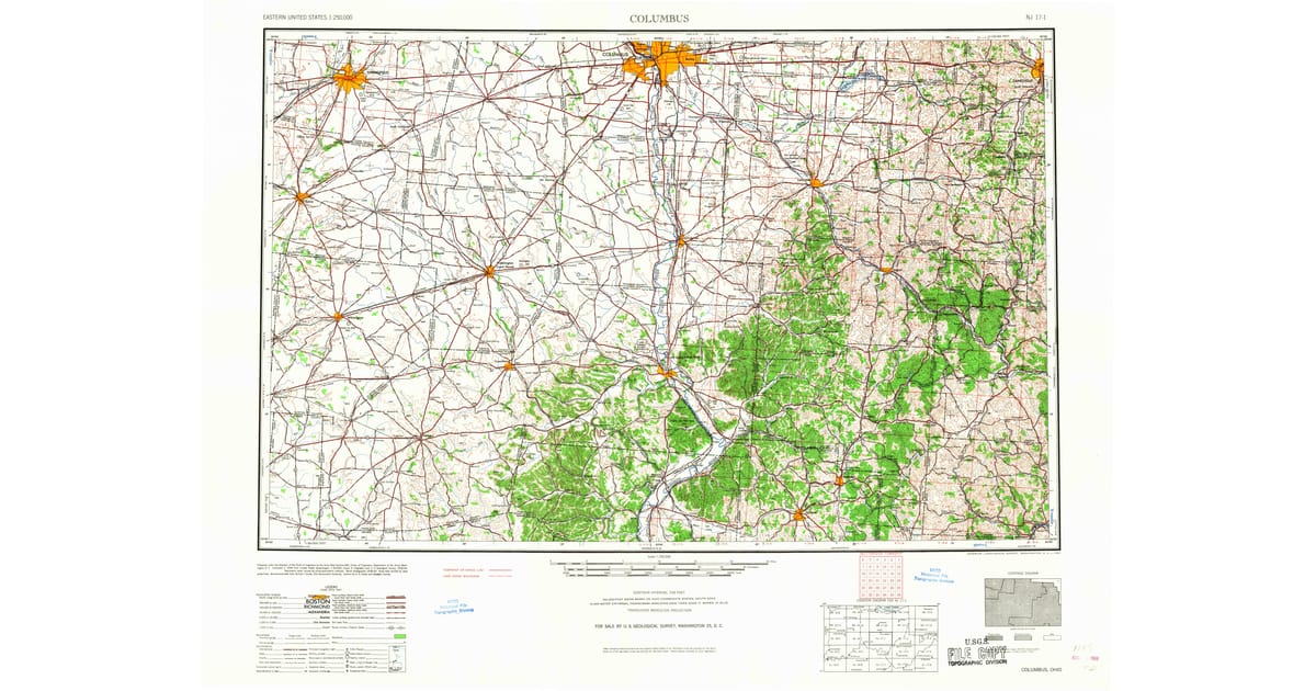 1960s Maps of Madison County, OH | Pastmaps