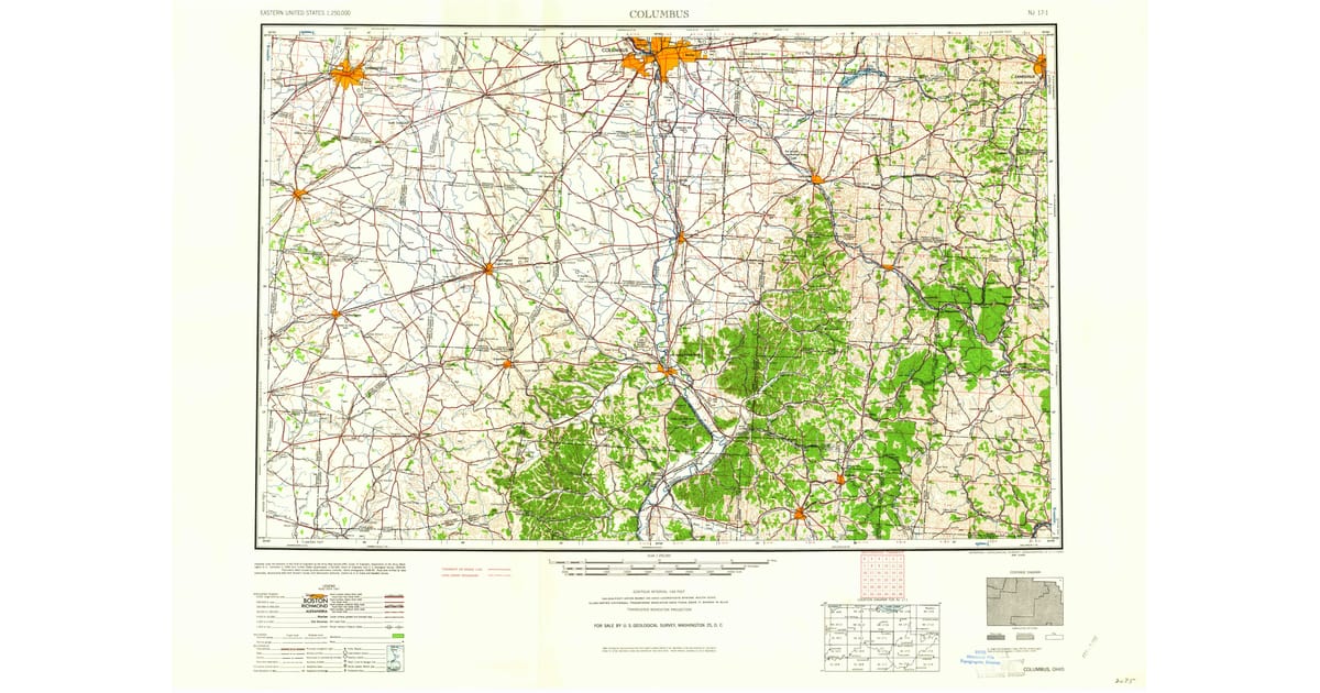1962 Map of Columbus, OH — High-Res | Pastmaps