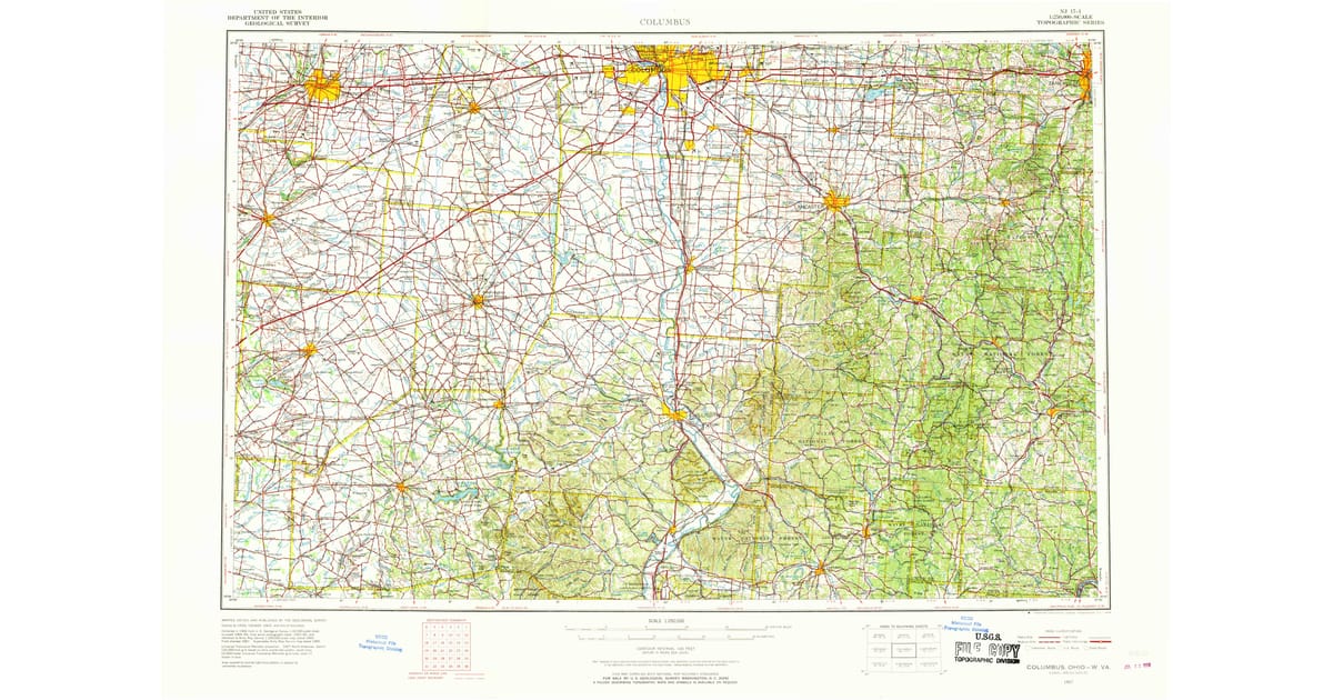 1967 Map of Columbus, OH — High-Res | Pastmaps
