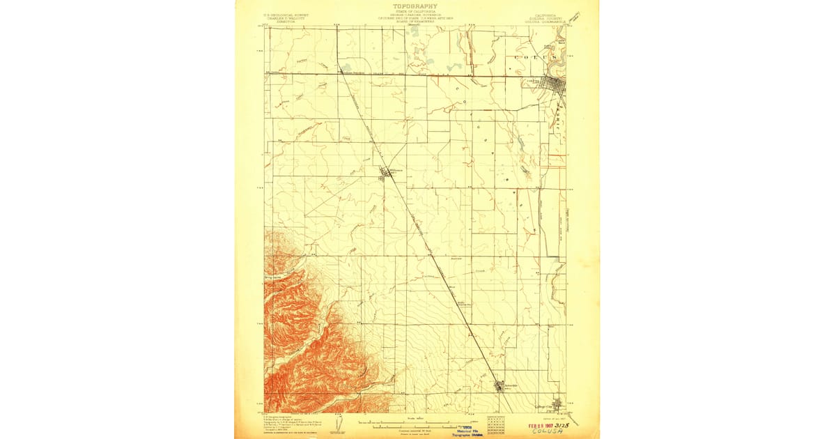 1907 Map of Colusa, CA — High-Res | Pastmaps