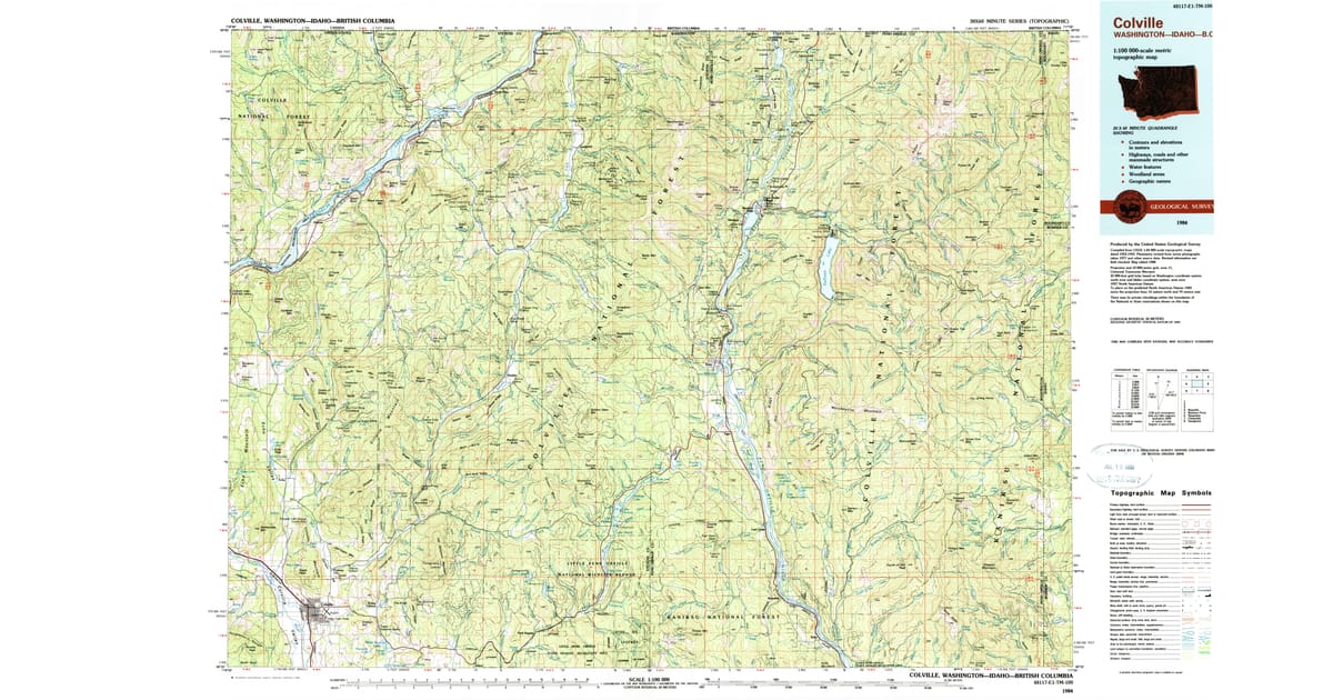 1980s Maps of Aladdin, WA | Pastmaps