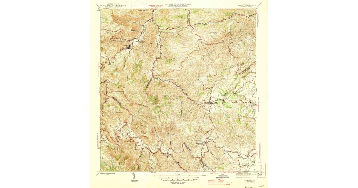 Old Maps of Comunidad Los Nieves, Cidra | Pastmaps