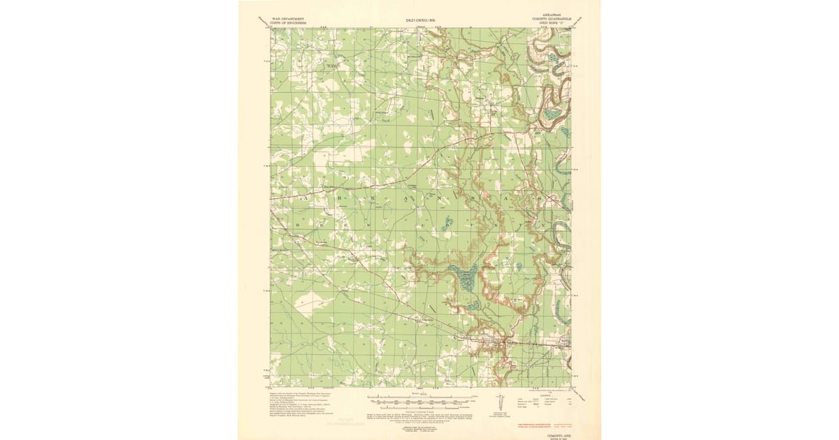 Old Maps of Sixteenth Section, AR | Pastmaps