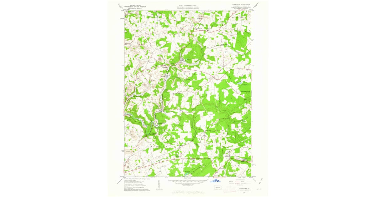 1960s Maps of Indiana County, PA | Pastmaps