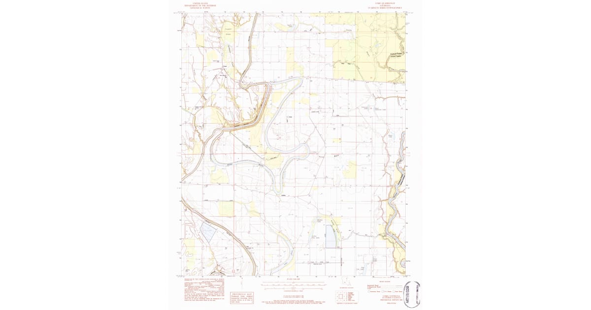 1983 Map of Como, Franklin Parish, LA — High-Res | Pastmaps
