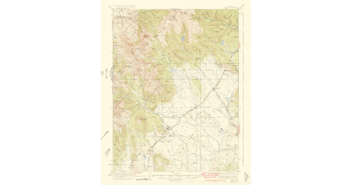 1930s Maps of Como, CO | Pastmaps