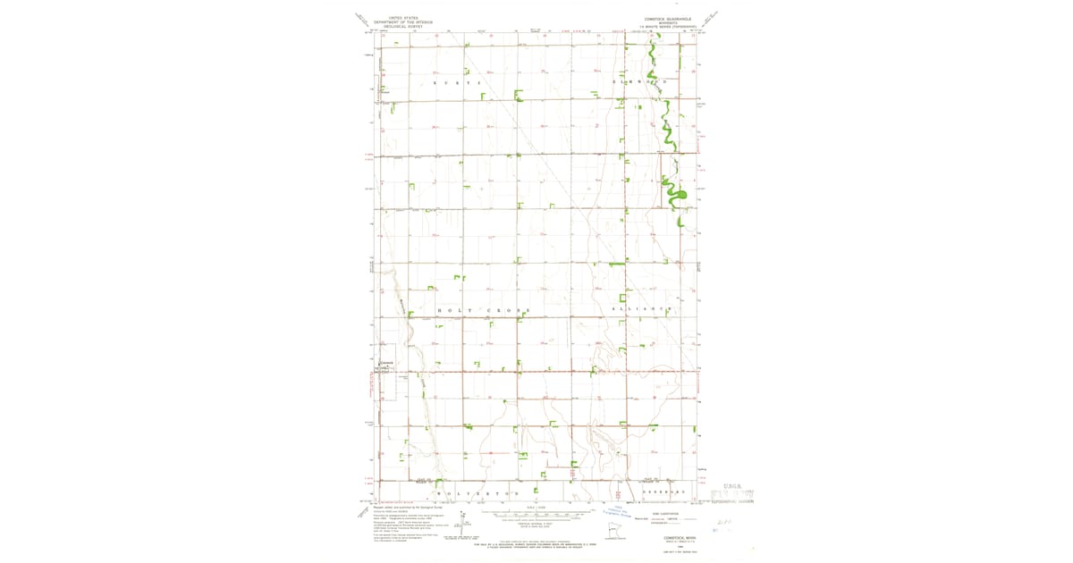 1964 Map of Comstock, MN — High-Res | Pastmaps