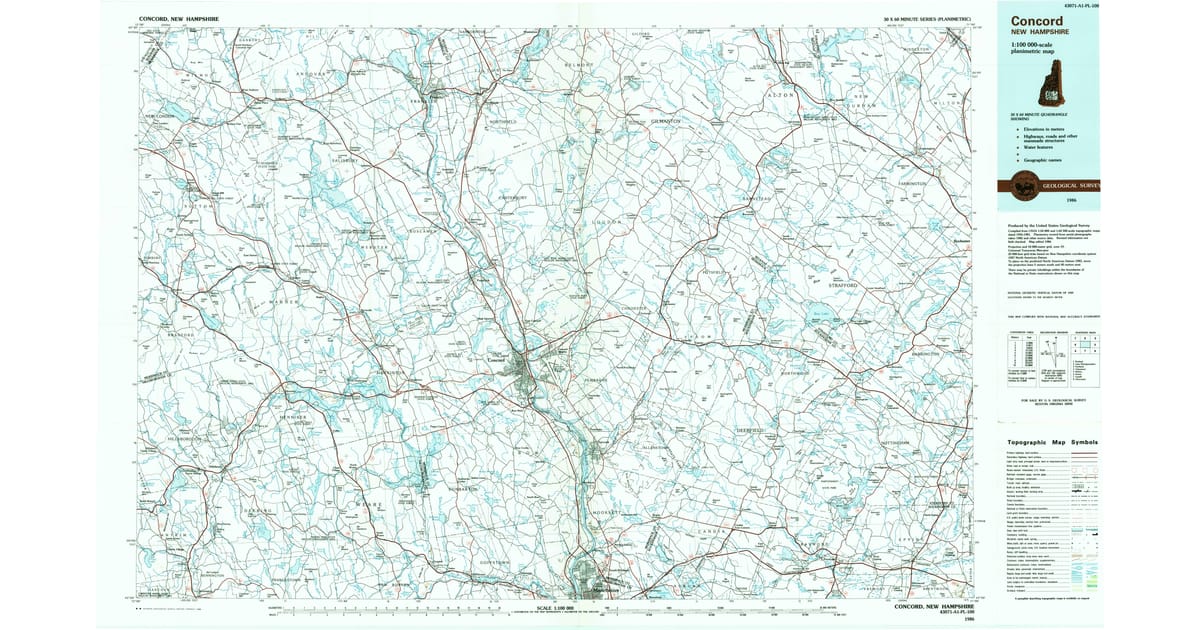 1986 Map of Concord, NH — High-Res | Pastmaps
