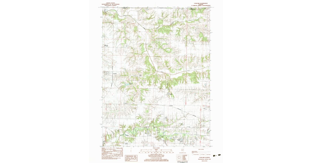 1983 Map of Concord, IL — High-Res | Pastmaps
