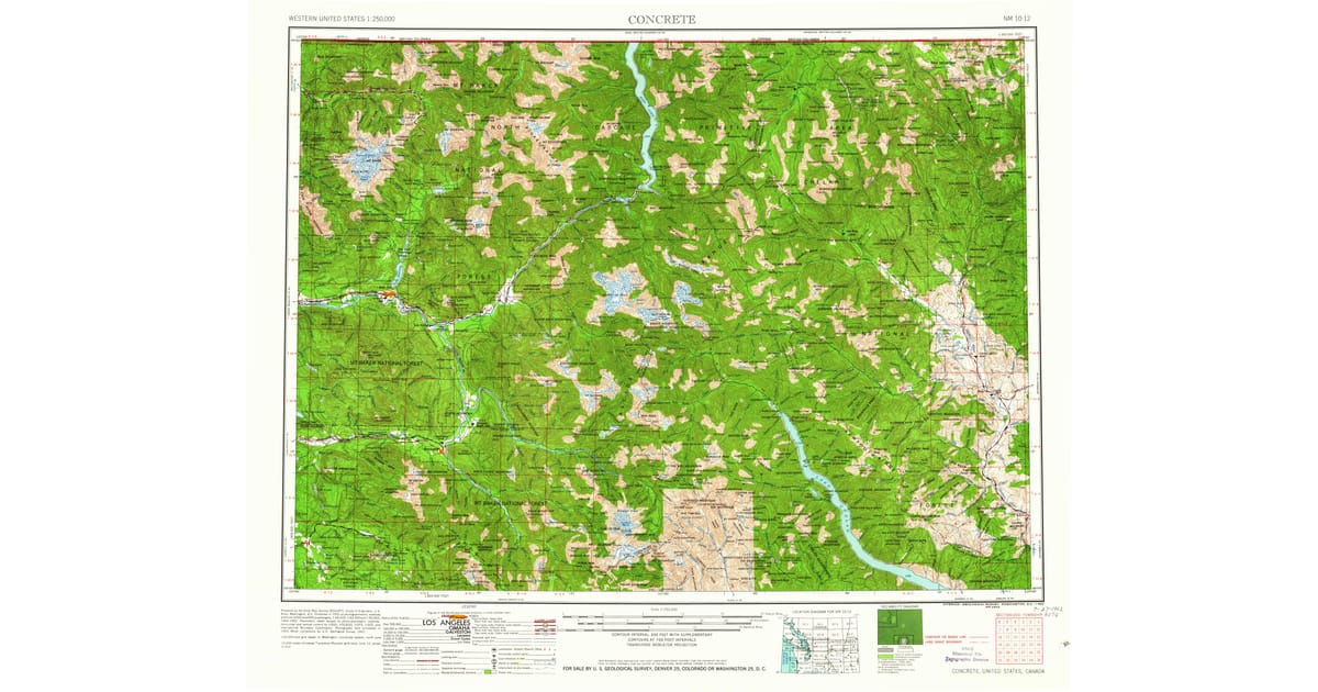 1960s Maps of Domke Lake Resort, WA | Pastmaps