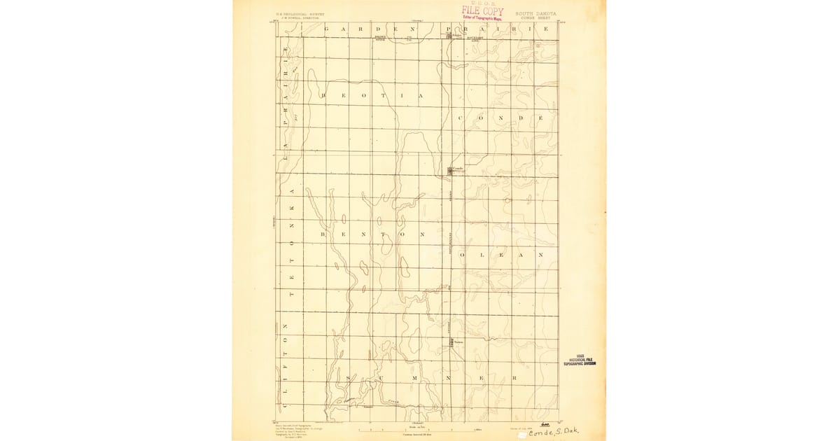 1894 Map of Conde, SD — High-Res | Pastmaps