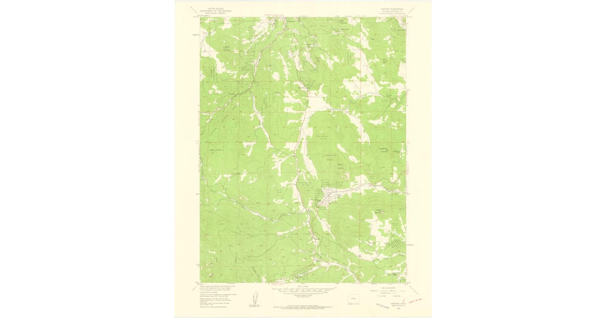 1957 Map of Conifer, Jefferson County, CO — High-Res | Pastmaps