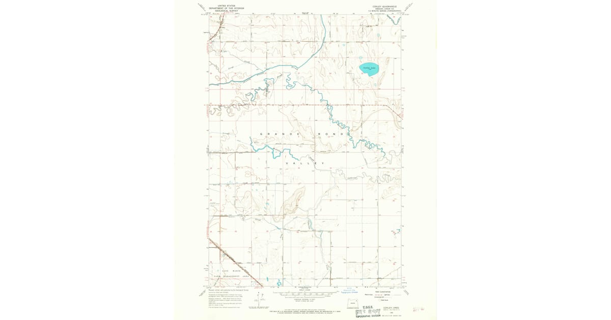 1965 Map of Conley, Union County, OR — High-Res | Pastmaps