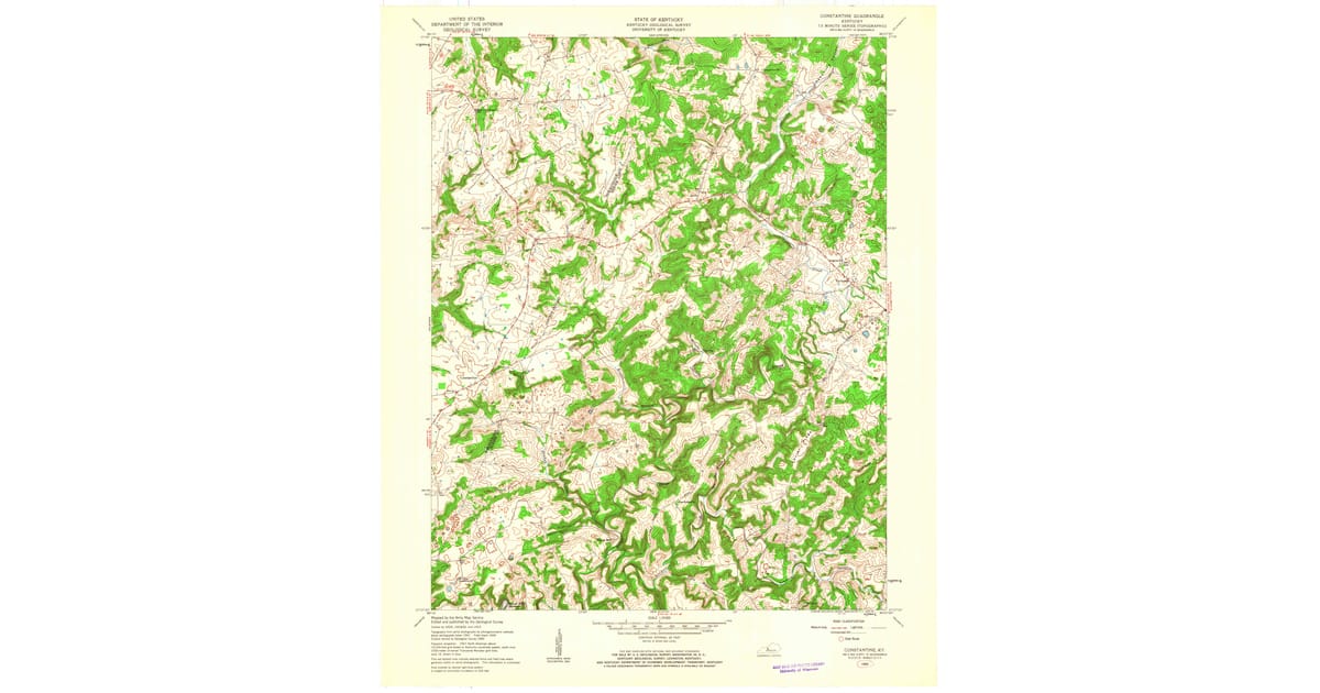 1960s Maps of Pierce Mill, KY | Pastmaps