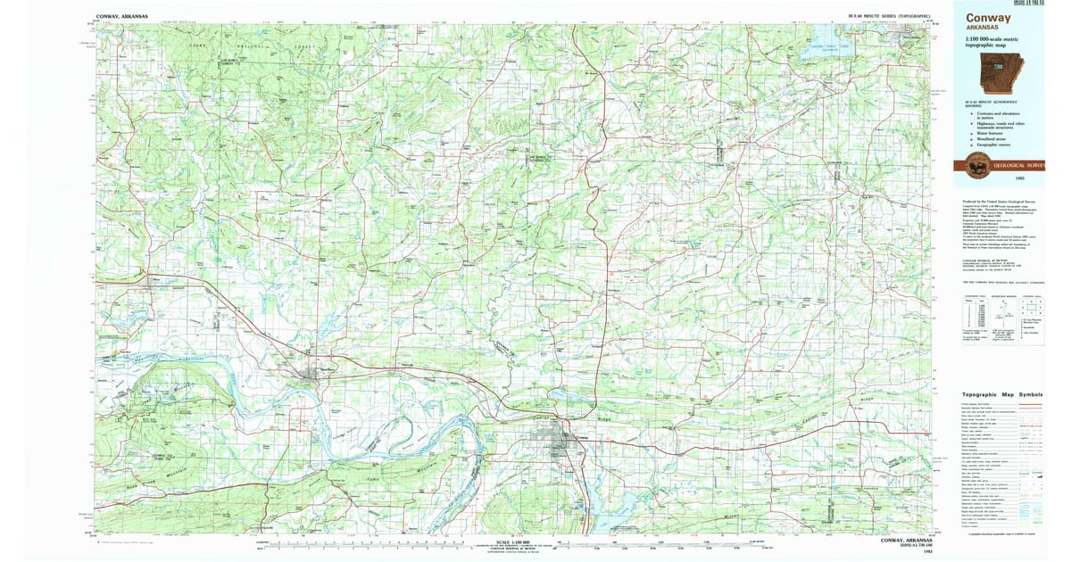 1980s Maps of Middleton, AR | Pastmaps