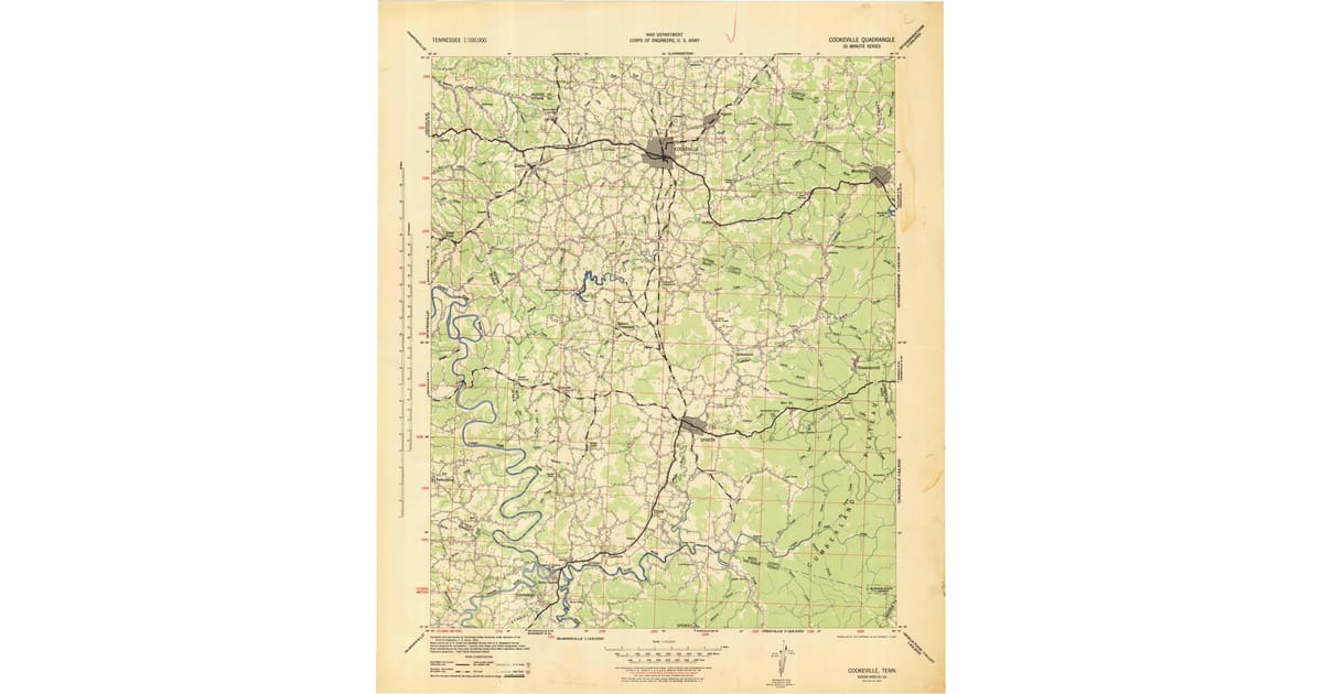 Old Maps of O'Conner, TN | Pastmaps
