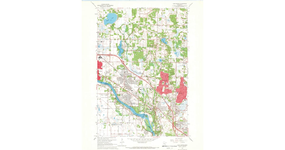 1967 Map of Coon Rapids, MN — High-Res | Pastmaps