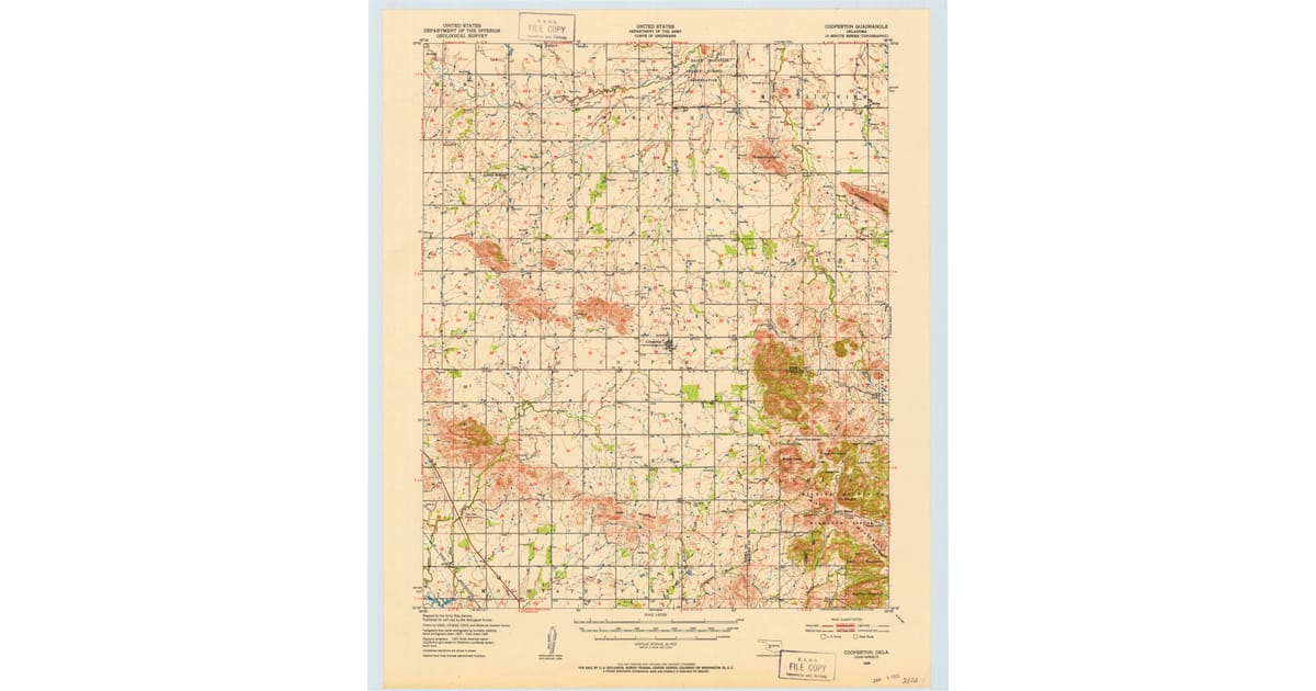 Old Maps of Kiowa County, OK | Pastmaps